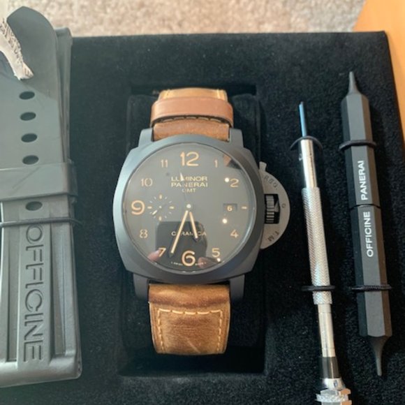 Panerai | Accessories | Panerai Luminor 95 3 Days Gmt Ceramic Black Pam ...
